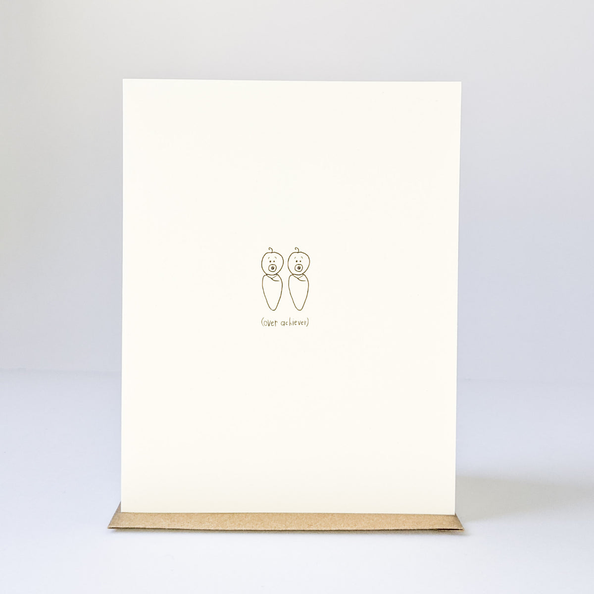 Overachiever Card by Under The Stairs Paper Co.